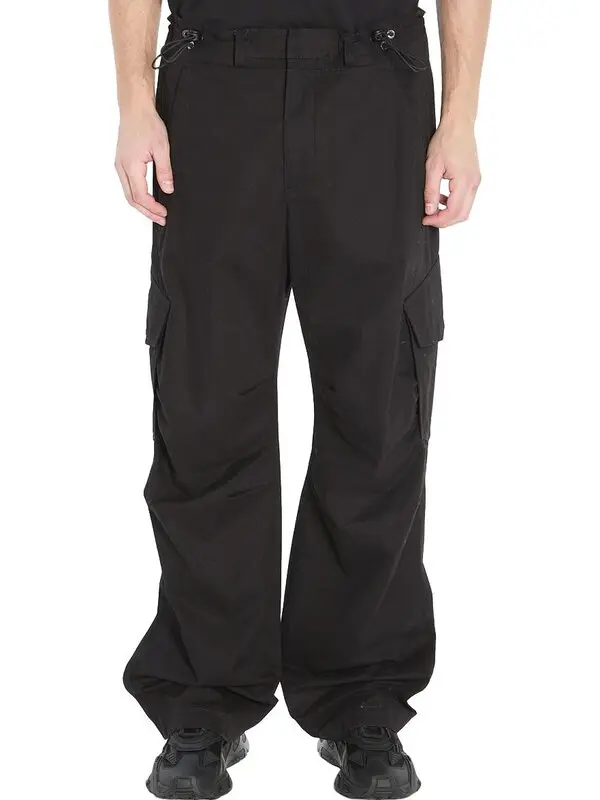 Dolce & Gabbana Cotton Cargo Trousers - Black