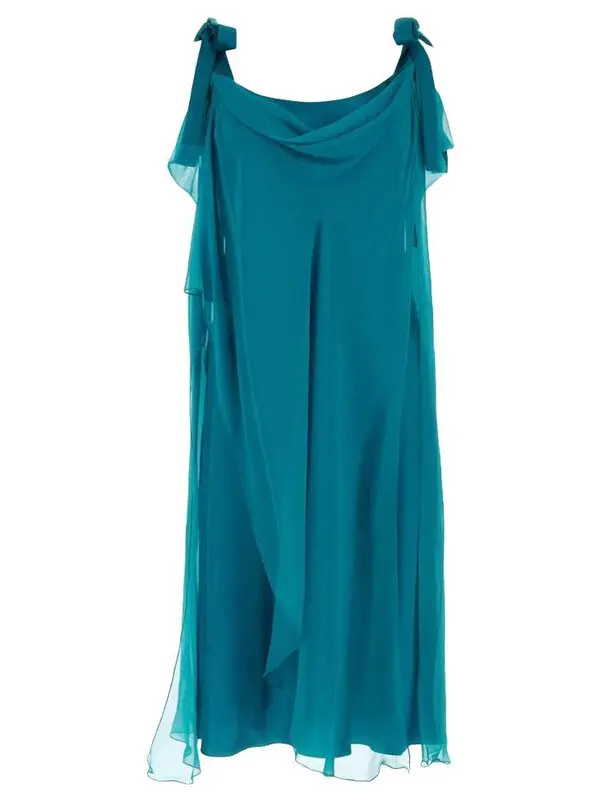 Alberta Ferretti Silk Dress - Blue