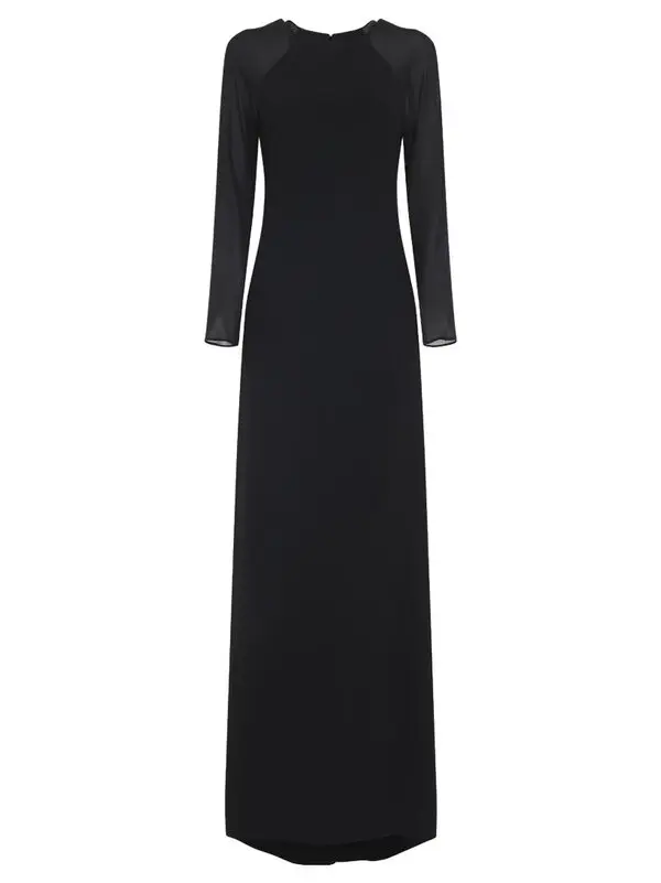Alberta Ferretti Cady Long Dress - Black