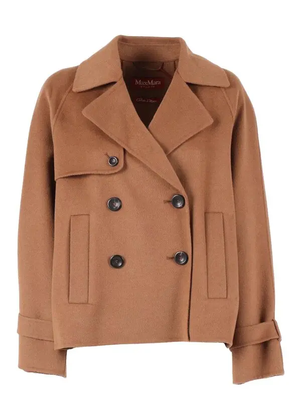Max Mara Double Breasted Jacket - Brown