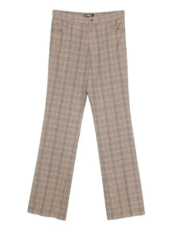 Amiri Checked Trousers - Brown