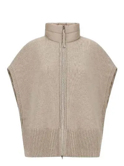 Herno Ribbed Cotton Knit Jacket - Beige