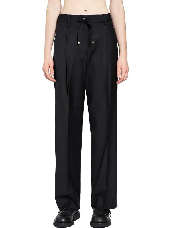 Moncler Virgin Wool Trousers - Black
