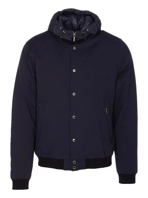 MOORER Padded Jacket - Dark Blu