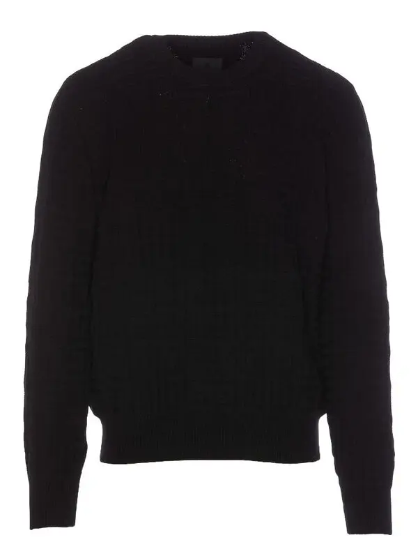 Givenchy Patterned Jacquard Sweater - Black