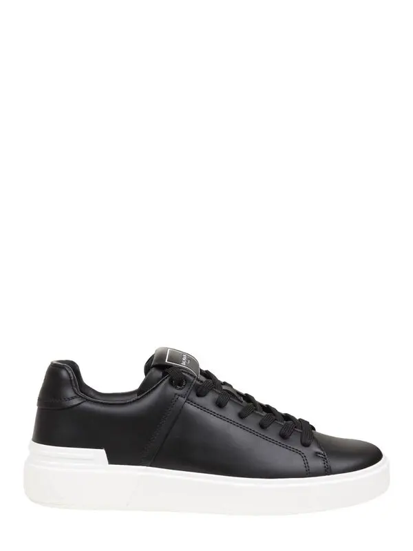 Balmain Calfskin Sneakers - Noir/blanc