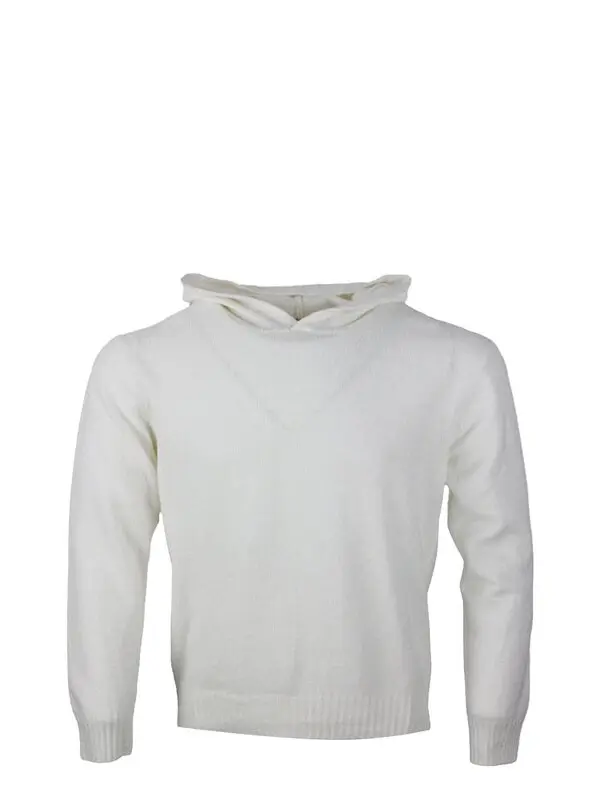 04651/ A TRIP IN A BAG Long-sleeved Full Zip Sweatshirt - White