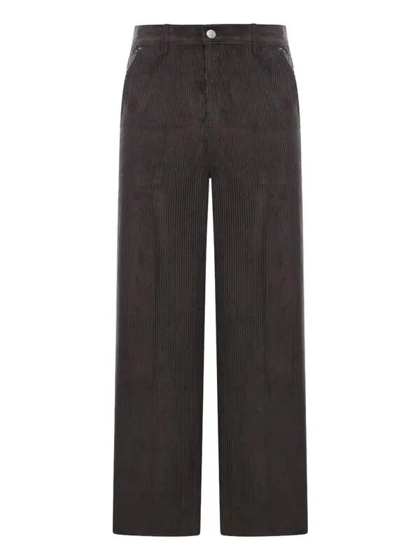 Ami Cotton Corduroy Trousers - Grey