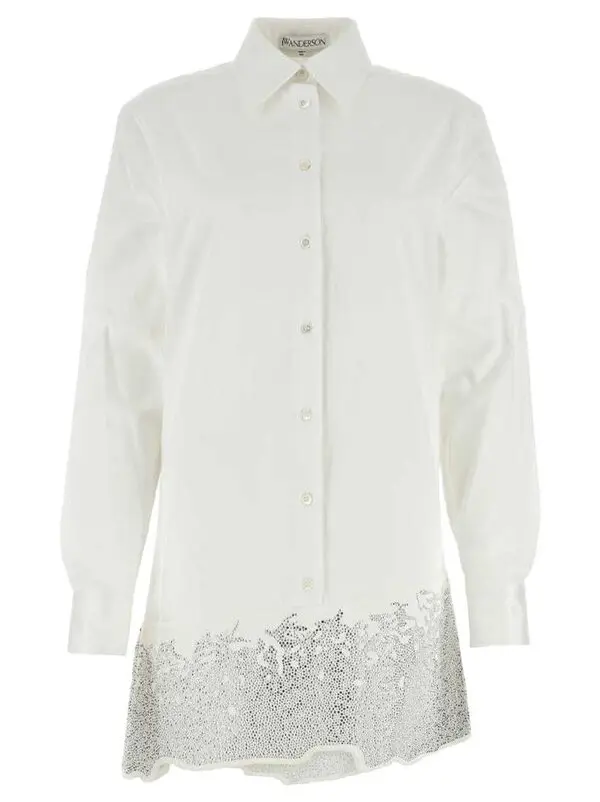 JW Anderson Shirt Mini Dress - White