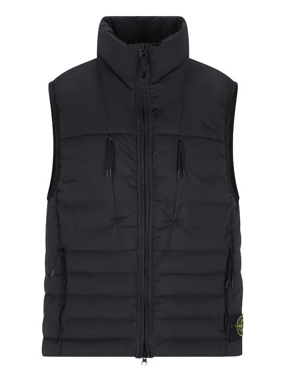 Stone Island Seamless Tunnel Nylon Down-tc Vest - Blue
