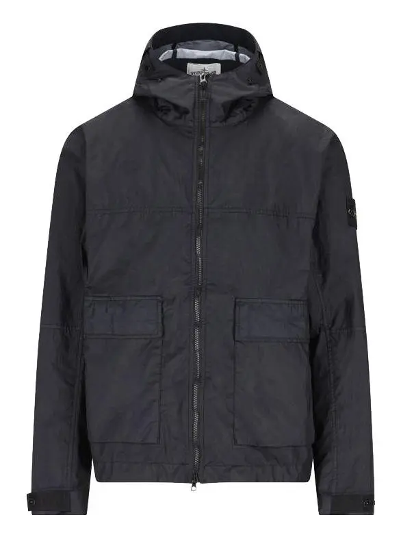 Stone Island Hooded Jacket - Blue