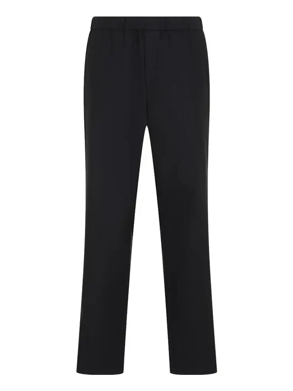 Giorgio Armani Virgin Wool Trousers - Blue