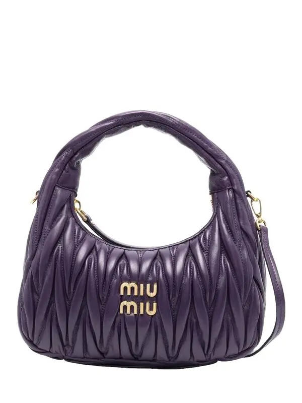 Miu Miu Wander Matelassé Mini Bag - Purple