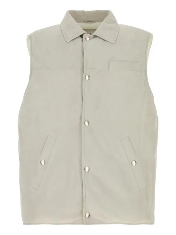Brunello Cucinelli Padded Leather Vest - C4245