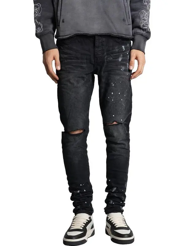 PURPLE BRAND Slim Fit Jeans - Black