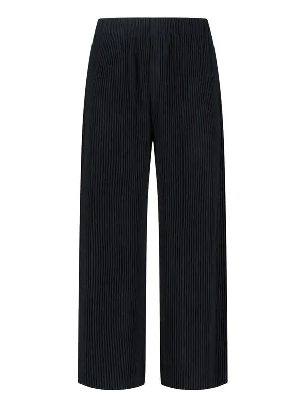 Issey Miyake Wide Leg Trousers - Black