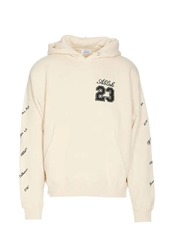 Off-White Cotton Sweatshirt - Beige