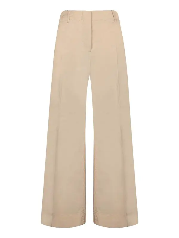 Incotex Wide Leg Trousers - Beige