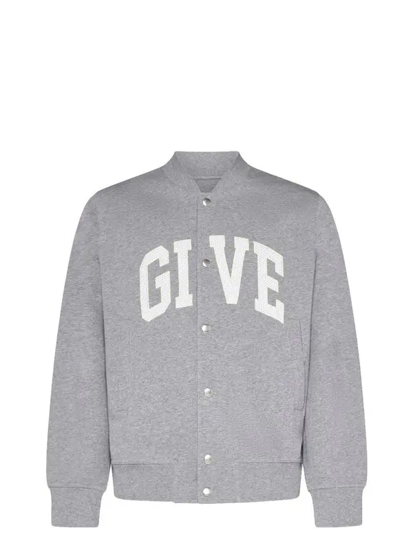 Givenchy Long-sleeved Cotton Sweatshirt With Logo - Grey