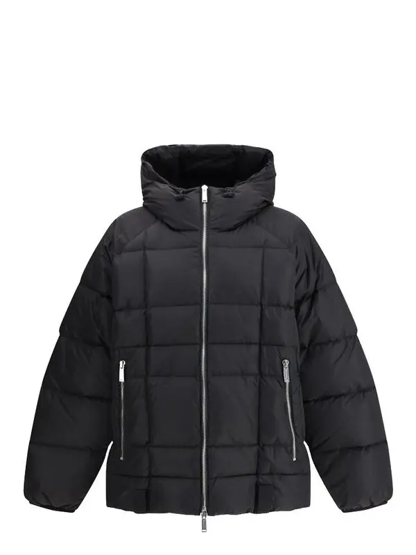 Dsquared2 3d Nylon Long Down Jacket - Black