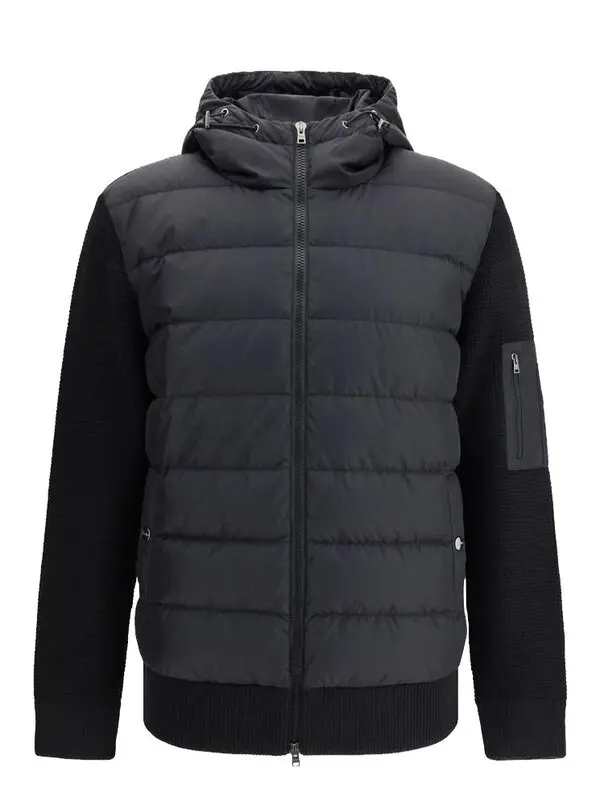 Herno Quilted Bomber Jacket - Black