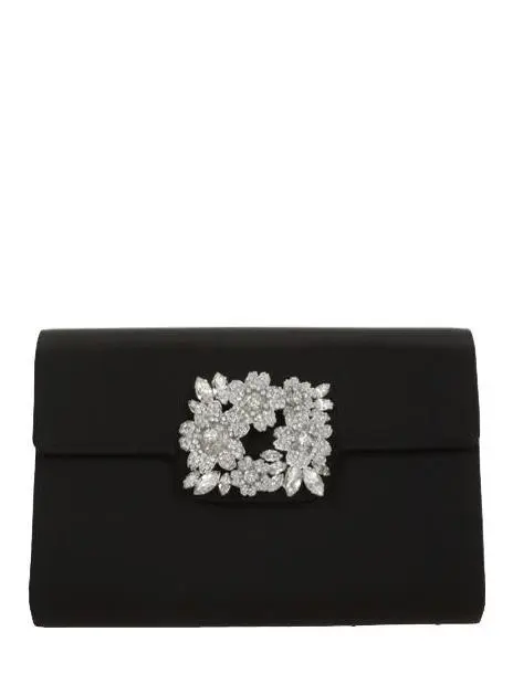 ROGER VIVIER Clutch With Chain Strap - Black