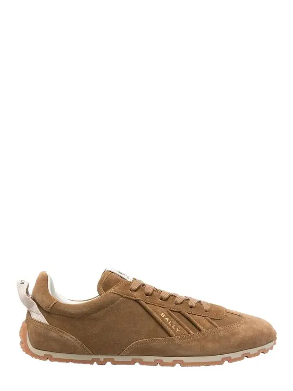 Bally Lace-up Suede Trainers - Brown