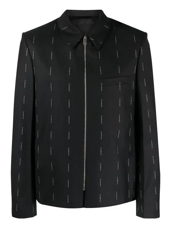 Givenchy Logo-print Shirt Jacket - Black