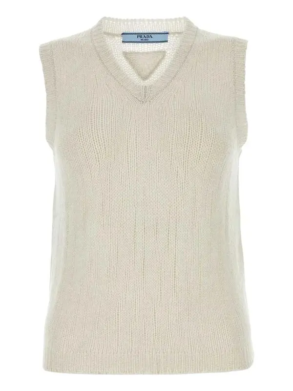 Prada Cashmere Vest - White