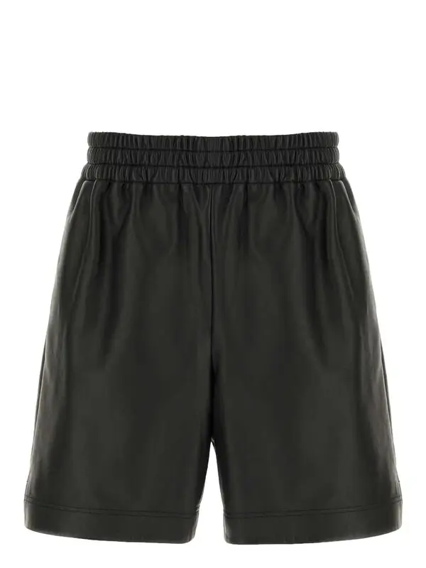Gucci Leather Bermuda Shorts - Black