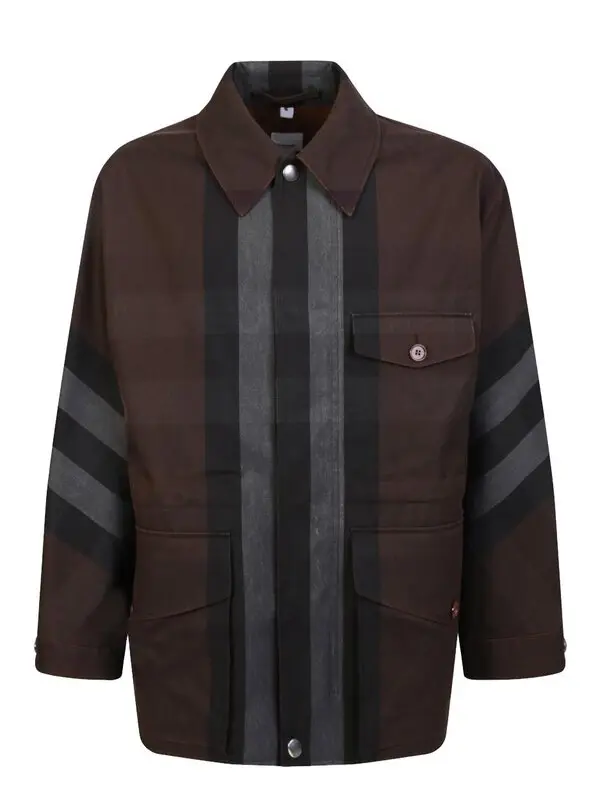 Burberry Vintage Check Cotton Jacket - Brown