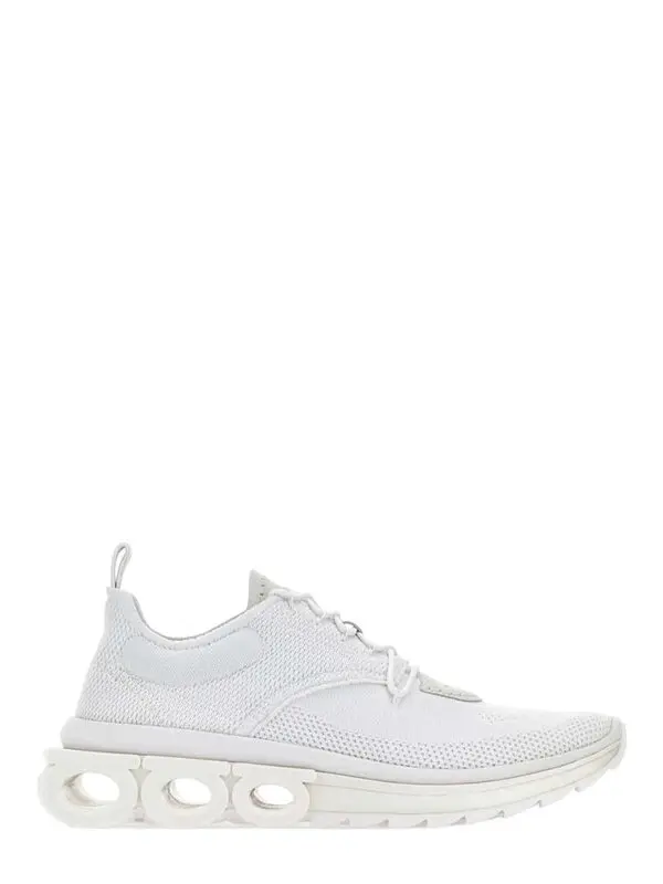FERRAGAMO Nima Tech Knit Sneakers - White