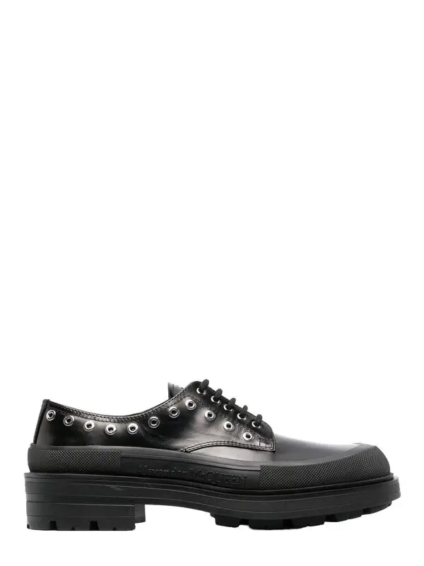 Alexander McQueen Tread Slick Leather Brogues - Black