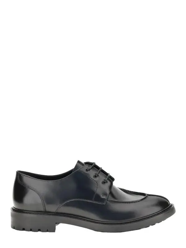 Saint Laurent Leather Lace-up Derby Shoes - Black