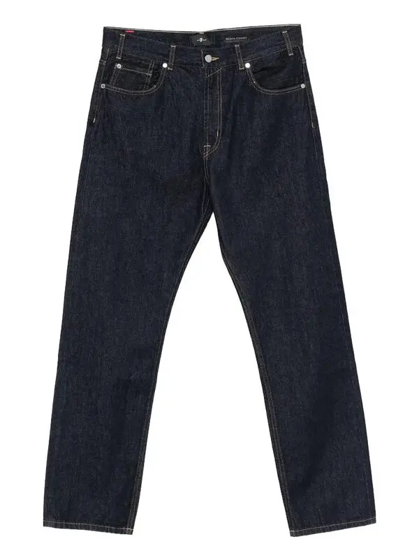 7 For All Mankind Straight Leg Denim - Blue
