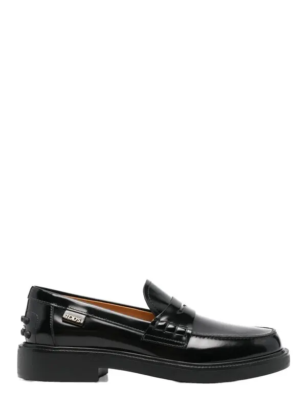 TOD'S Leather Loafer - Black