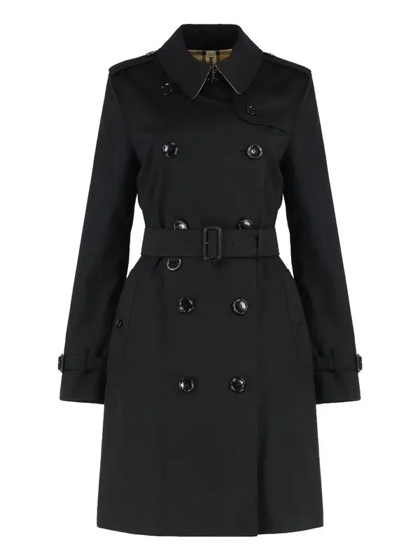 Burberry Cotton Trench Coat - Black