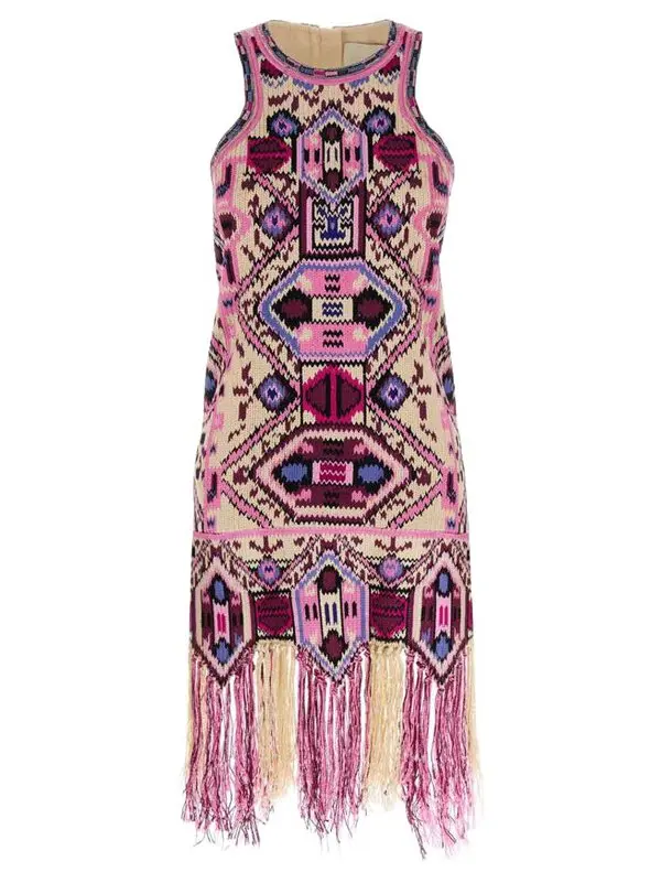 Isabel Marant Yasmine Embroidered Cotton Dress - Printed