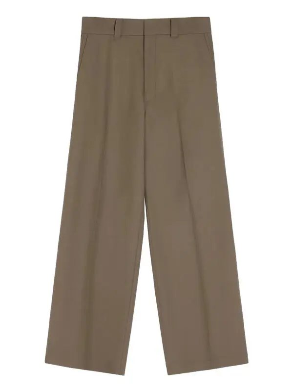 LEMAIRE Straight Tailored Pants - Mu Taupe Melange