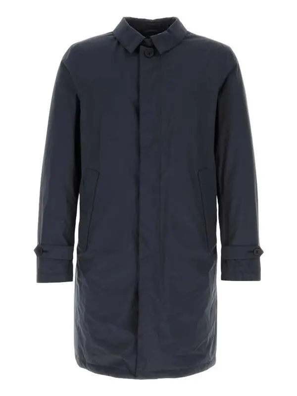 Herno Nylon Trench Coat - Blue