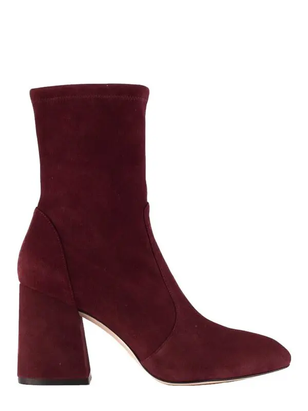 STUART WEITZMAN Flareblock 85 Stretch Bootie - Red