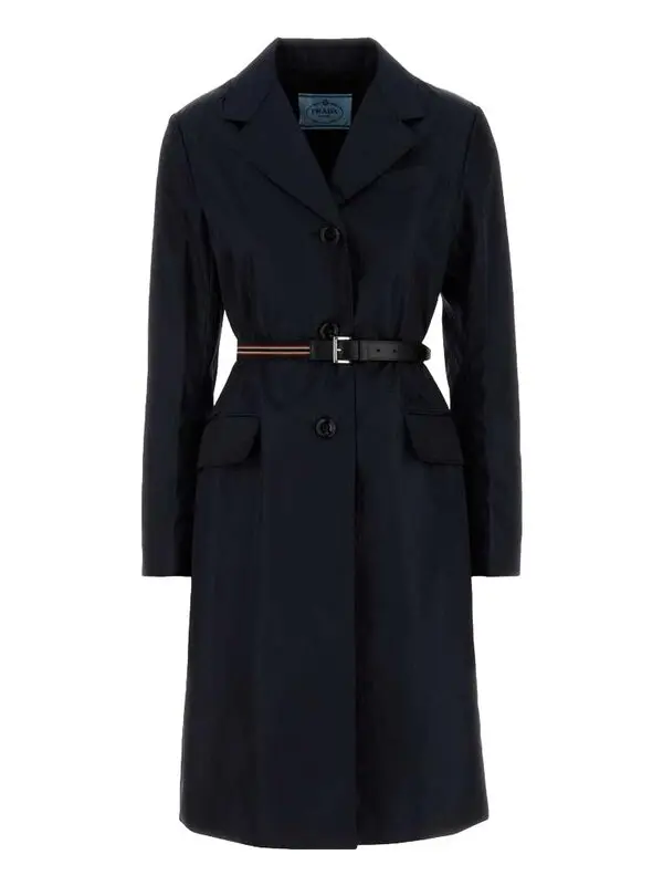 Prada Re-nylon Trench Coat - Blue