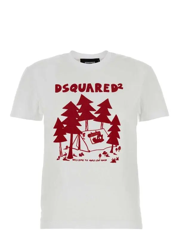 Dsquared2 Graphic T-shirt - White