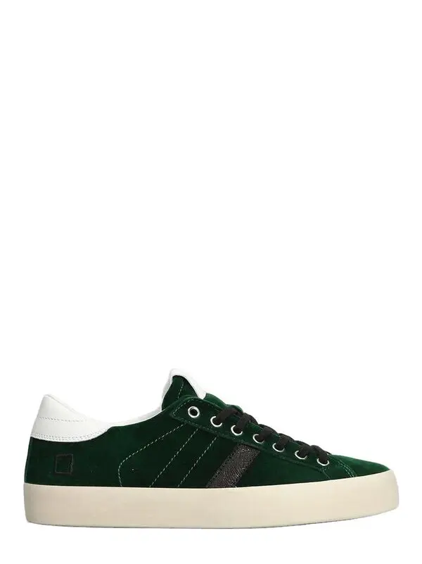 D.a.t.e. Hill Low Velvet Sneakers - Green
