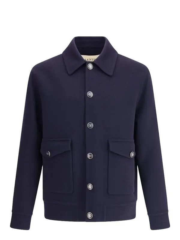Valentino Garavani Virgin Wool Jacket - Blue