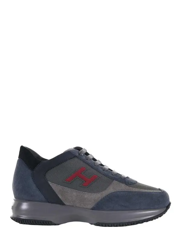 Hogan Suede And Nylon Sneakers - Blue