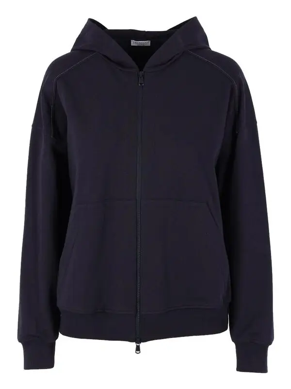 Brunello Cucinelli Hooded Sweatshirt - Abyss