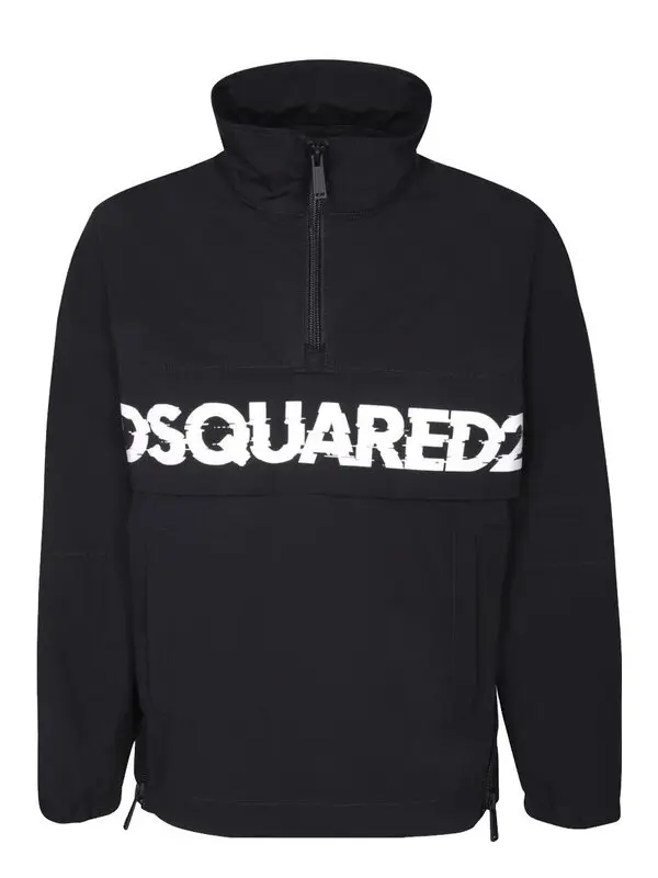 Dsquared2 Cotton Windbreaker - Black