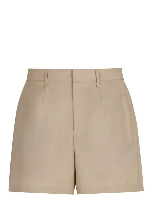 Fendi Wool Bermuda Shorts - Beige