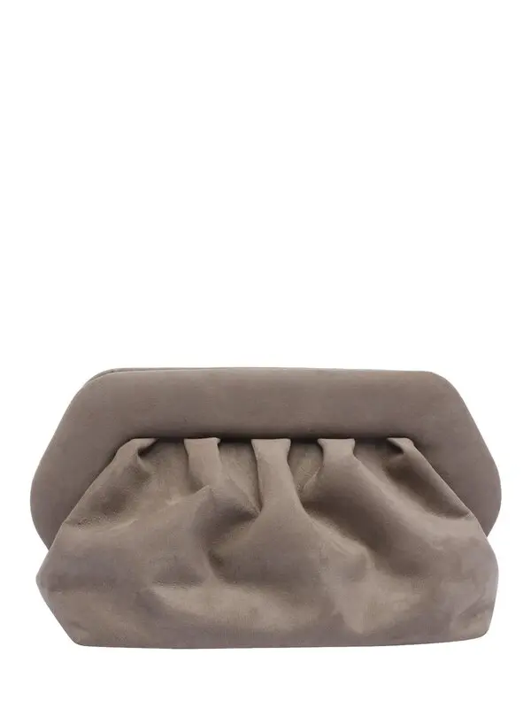 THEMOIRE Bios Suede Clutch - Grey